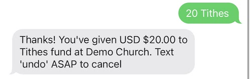 How to Give through Text Giving