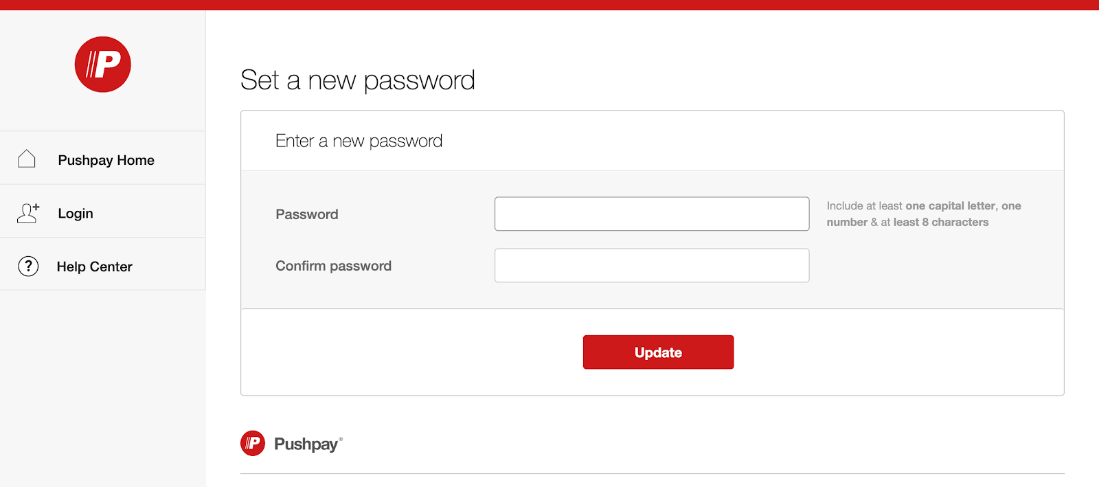 How to Login with a Password to Your Pushpay Account